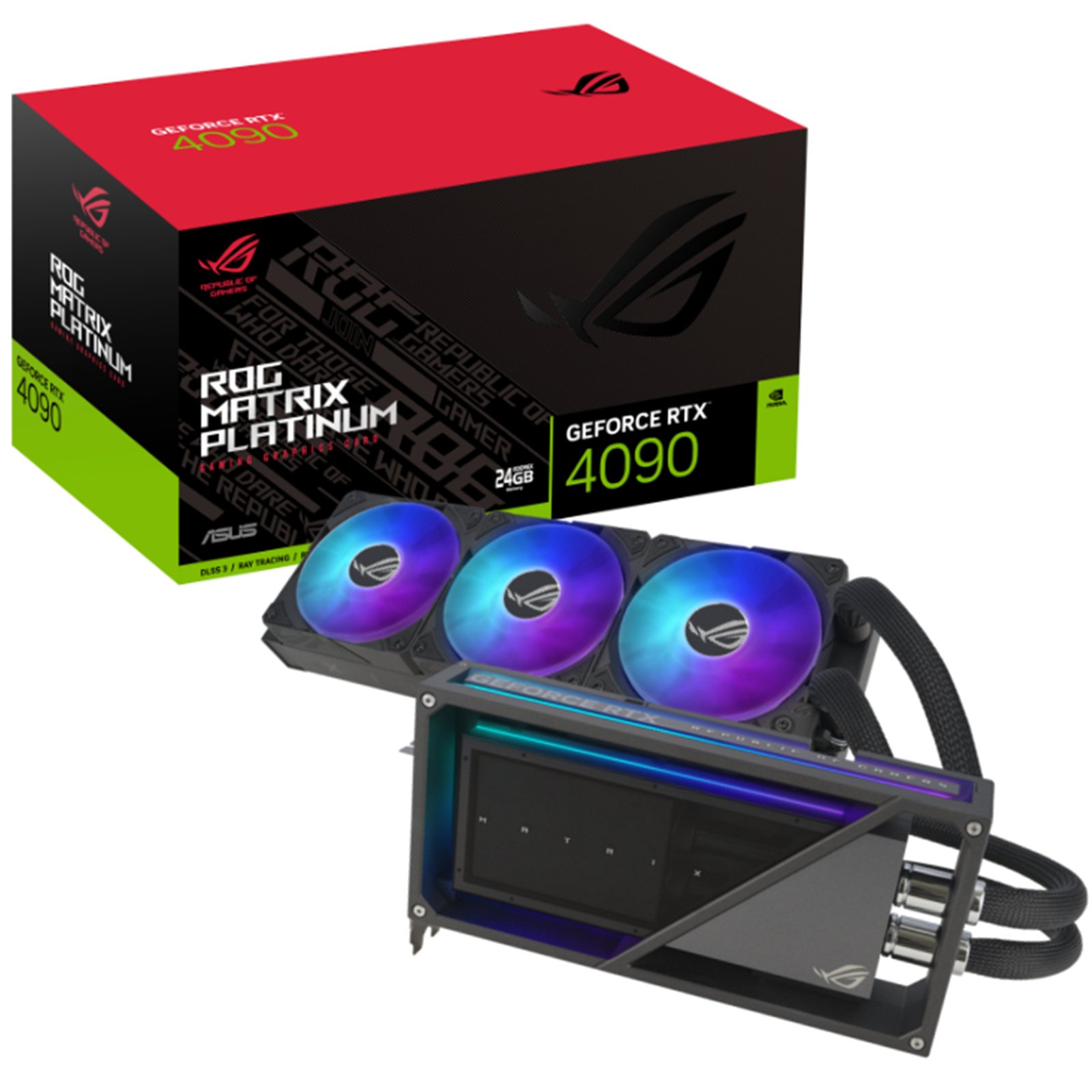Asus ROG Matrix RTX 4090 Platinum GeForce 24GB GDDR6X Graphics card ...